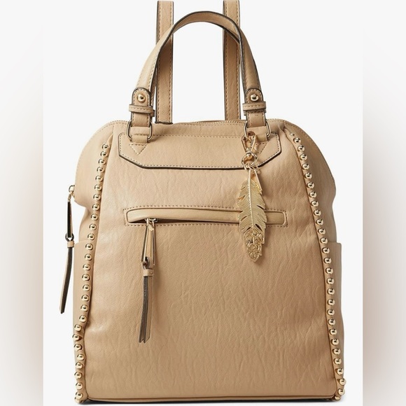 Jessica Simpson | Bags | Jessica Simpson Tan Leather Backpack | Poshmark